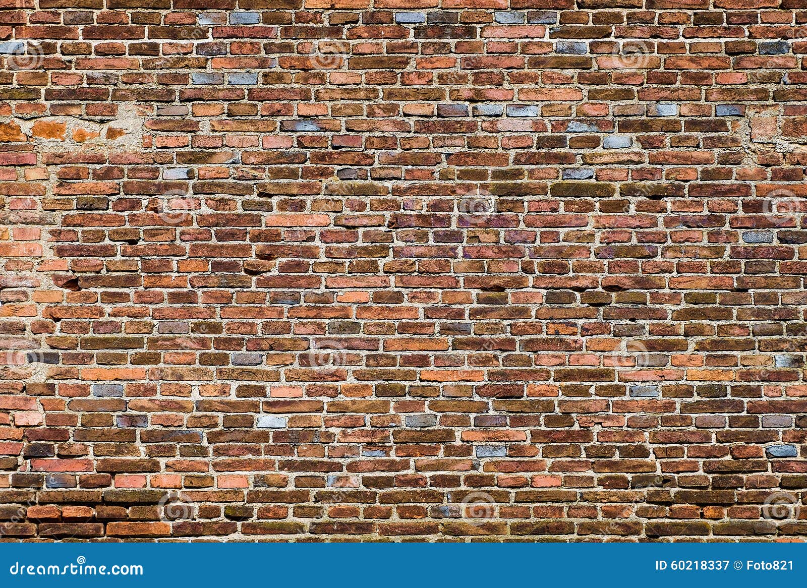 Old brick wall stock image. Image of cracked, industrial - 60218337