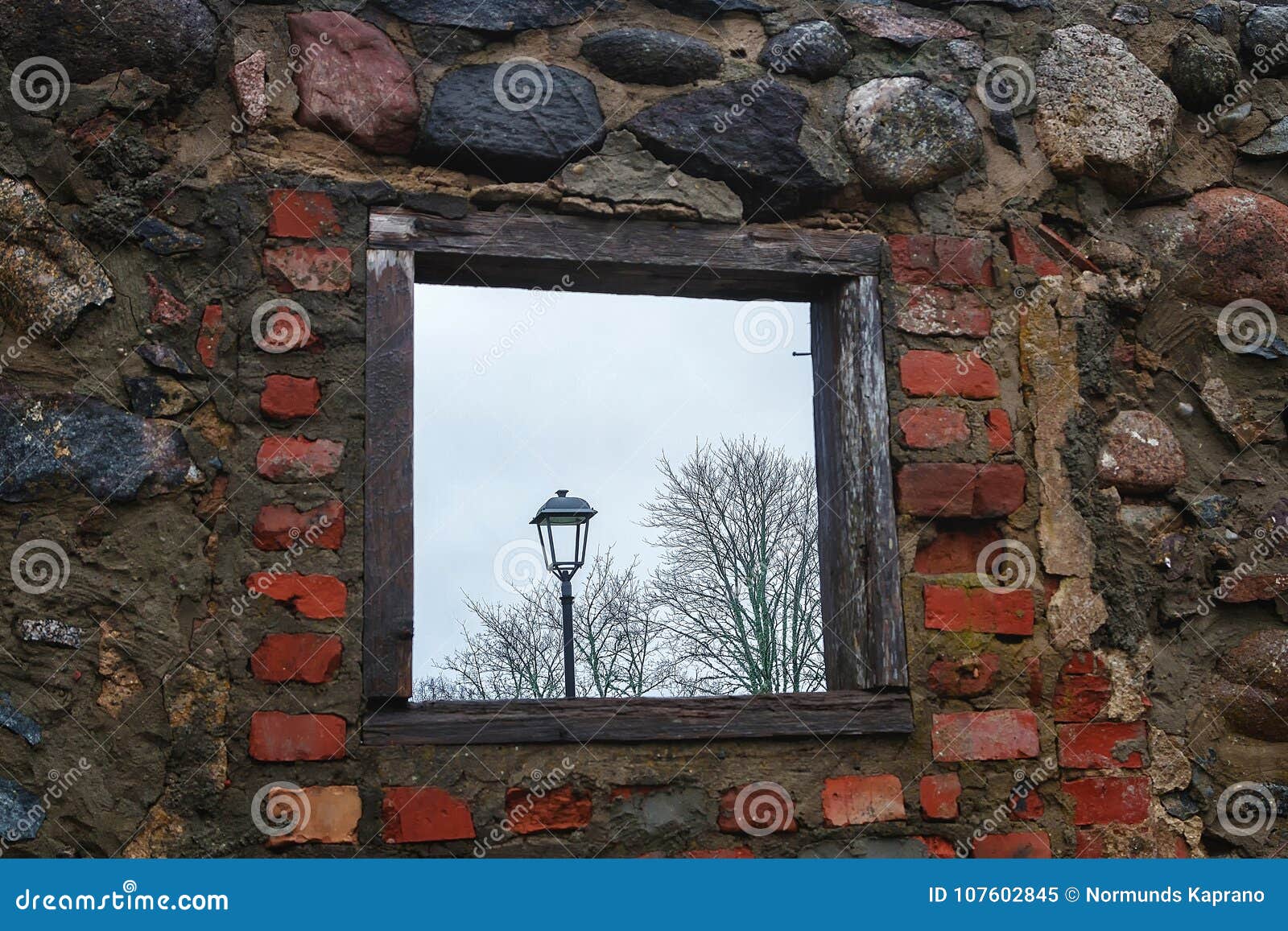 The old wall window stock image. Image of design, doors - 107602845