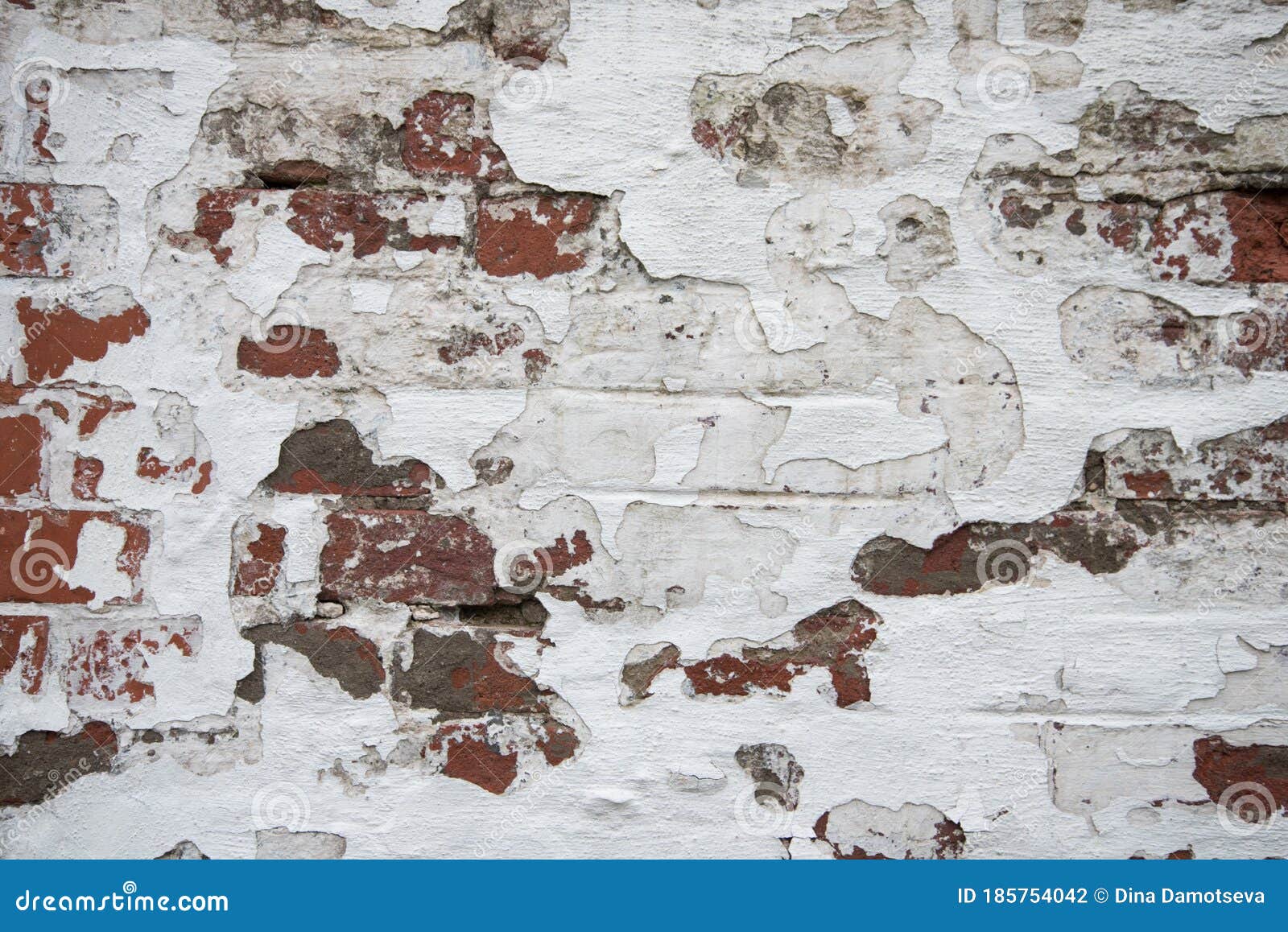 An Old Brick Wall Where the Plaster is Falling Off. Background, Texture ...