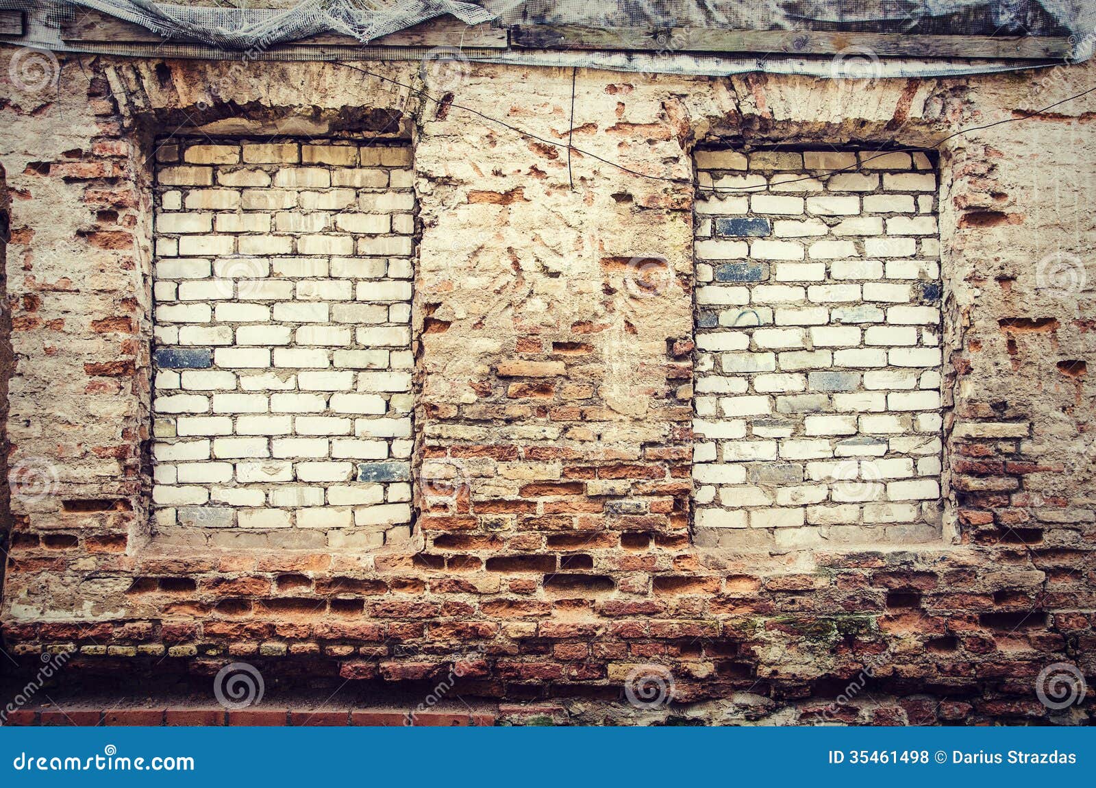 Old brick wall stock photo. Image of brick, ruin, arching - 35461498