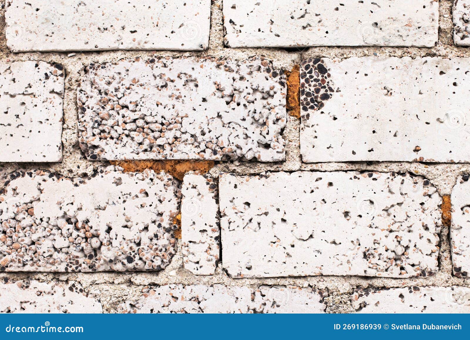 Old Brick White Color Wall Background. Light Stone Texture Stock Image ...