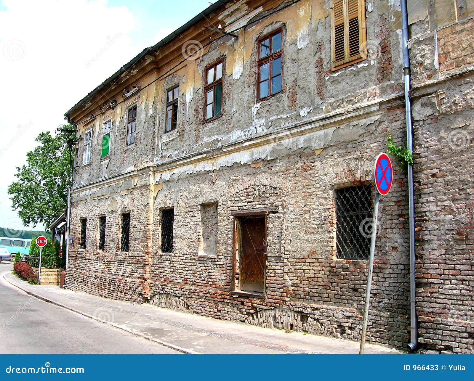 Old bricket building stock image. Image of uncared, unkempt - 966433