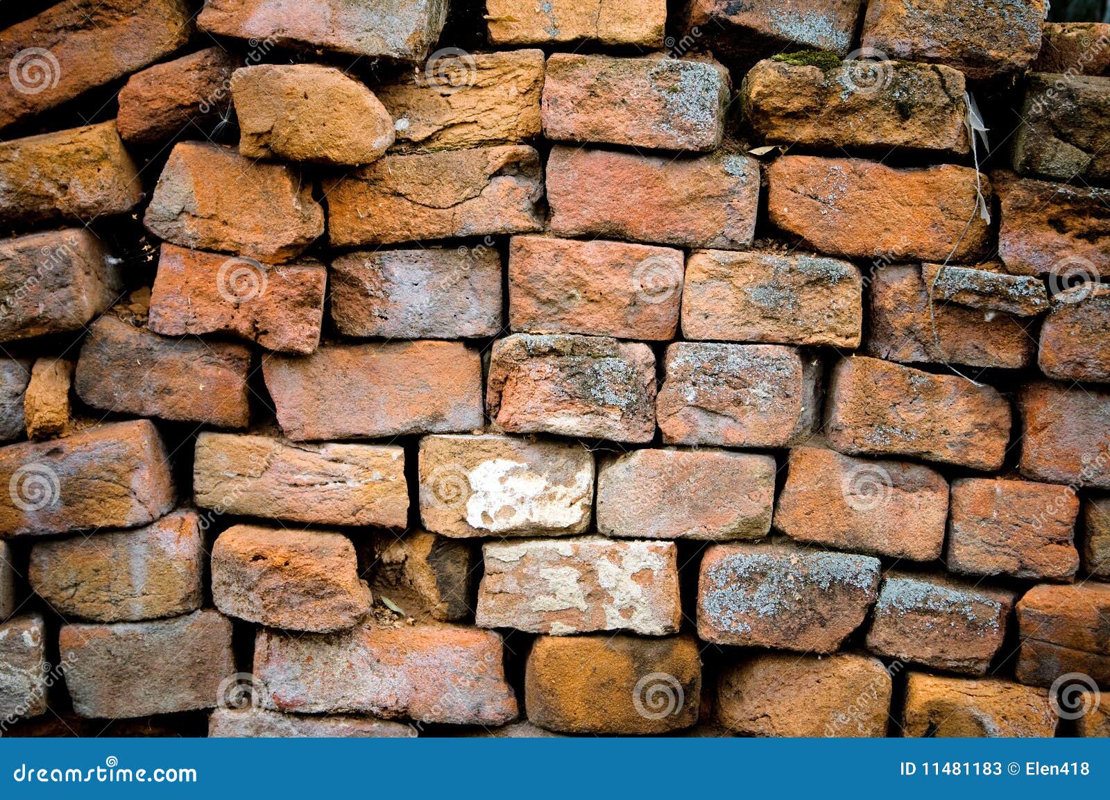 Old bricks stock image. Image of brick, textured, weathered - 11481183