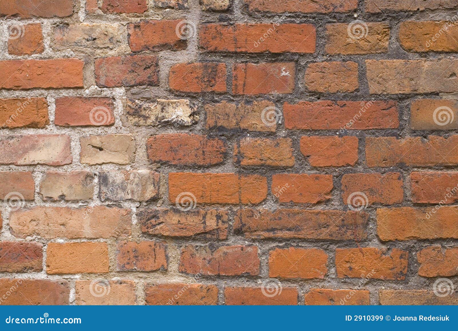 Old bricks background stock image. Image of repaired, surface - 2910399