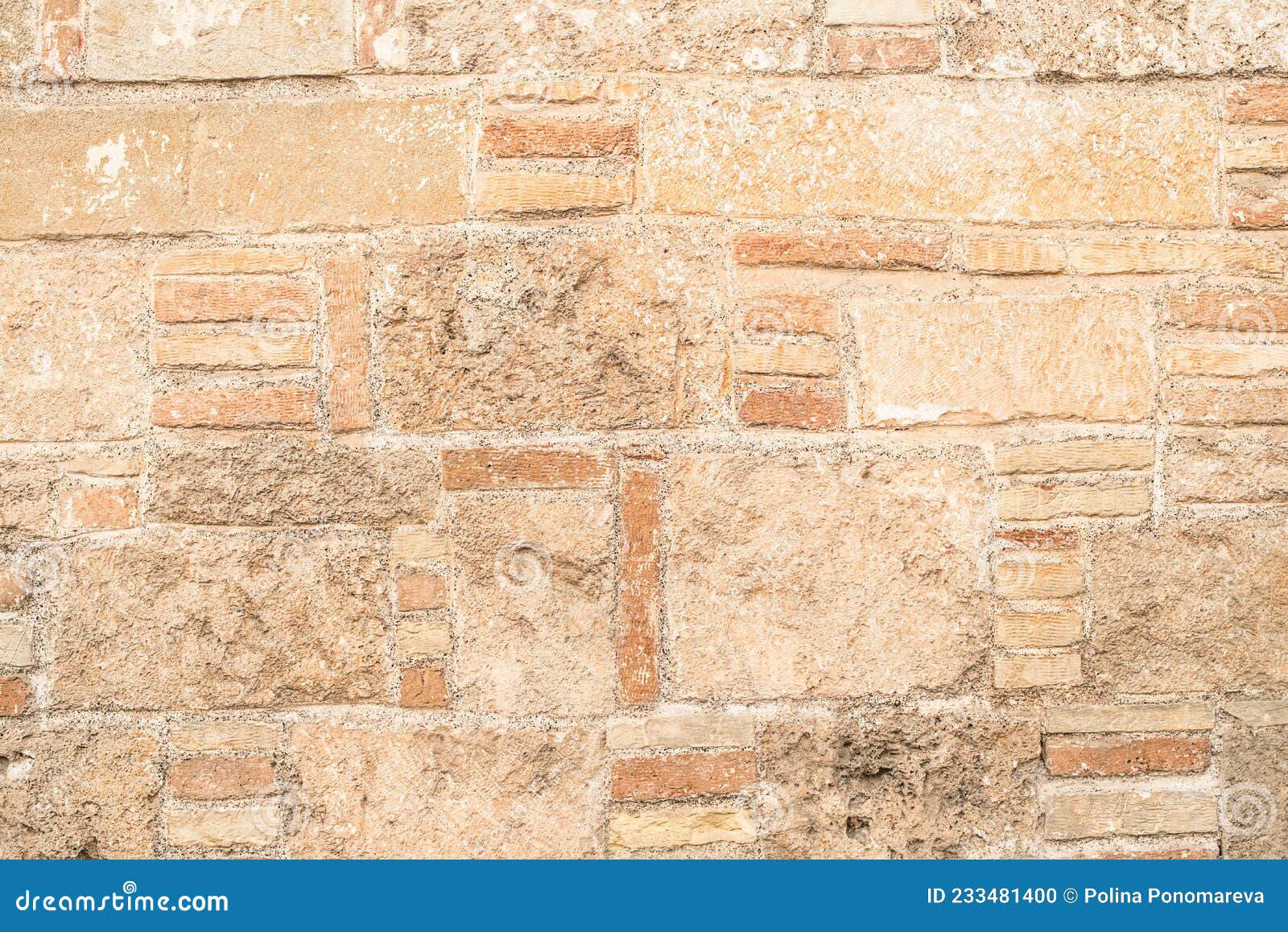 Old Bricks Background. Ancient Weathered Stone Wall Texture Royalty ...