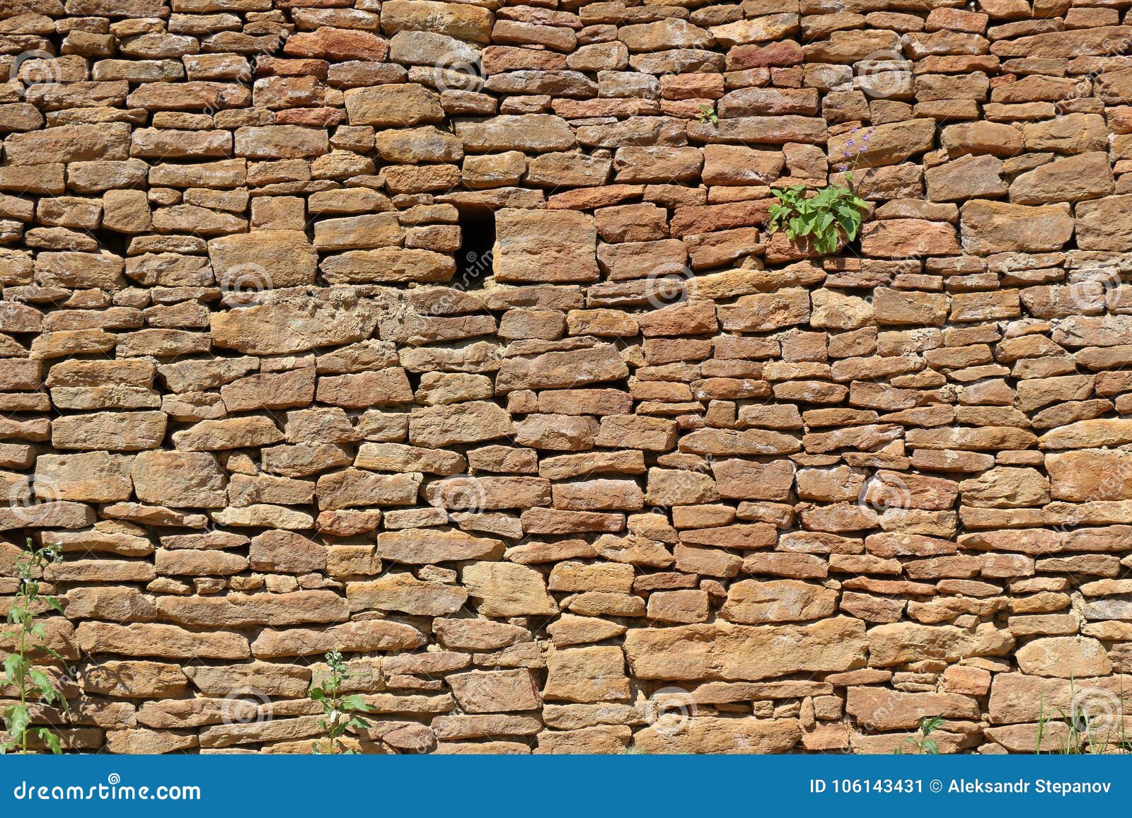 The Old Bricks of Castle Wall or Ancient Ruins. Background Stock Image ...