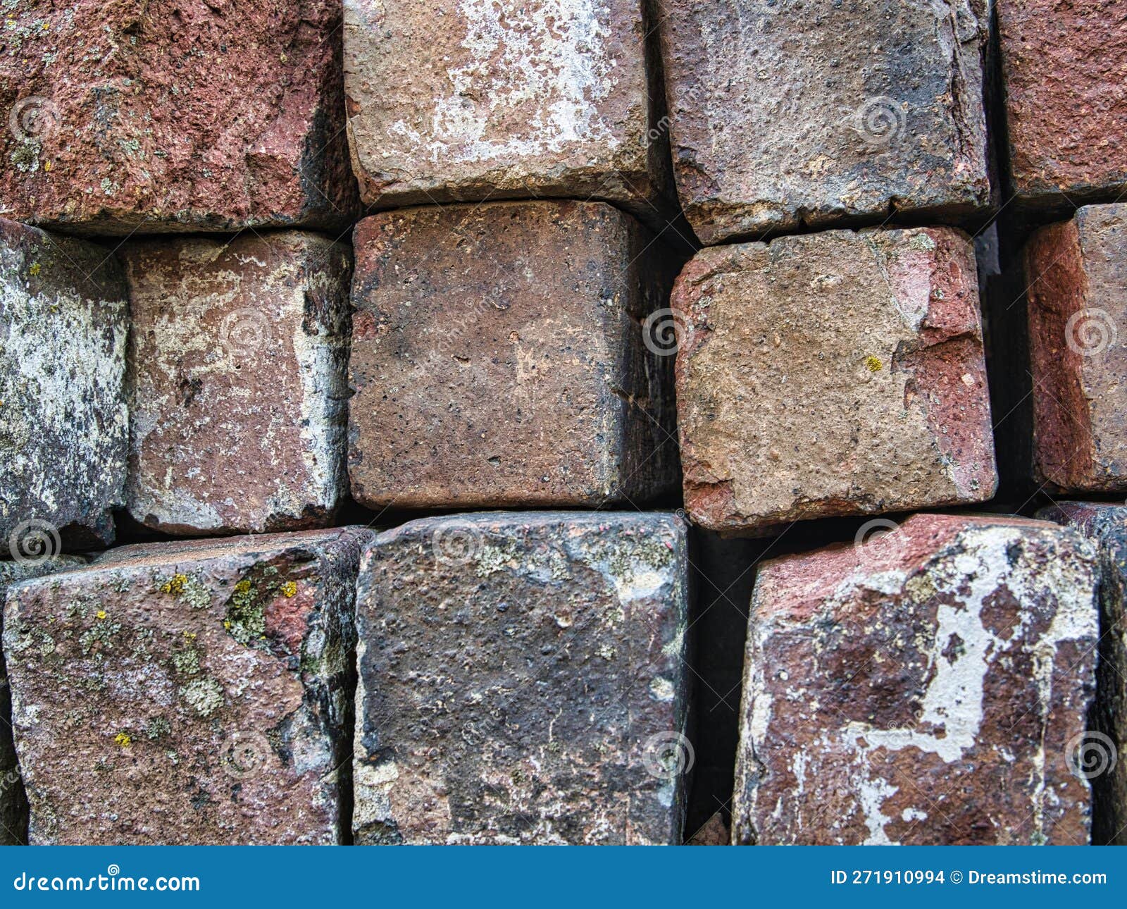 Old Bricks Stacked and Up Close Stock Photo - Image of vintage, brick ...
