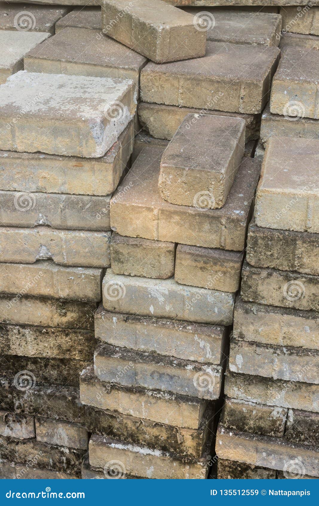 Old Bricks Used for Construction, Stack of Old Bricks Stock Image ...