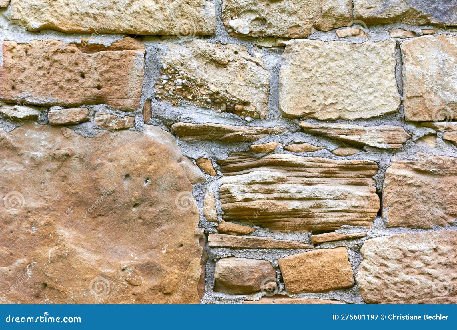 Old Brickwork on the Roadside Stock Image - Image of textured, stone ...