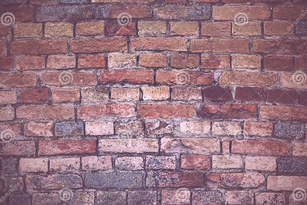 Old brickwork, rustic tone stock image. Image of exterior - 61363173