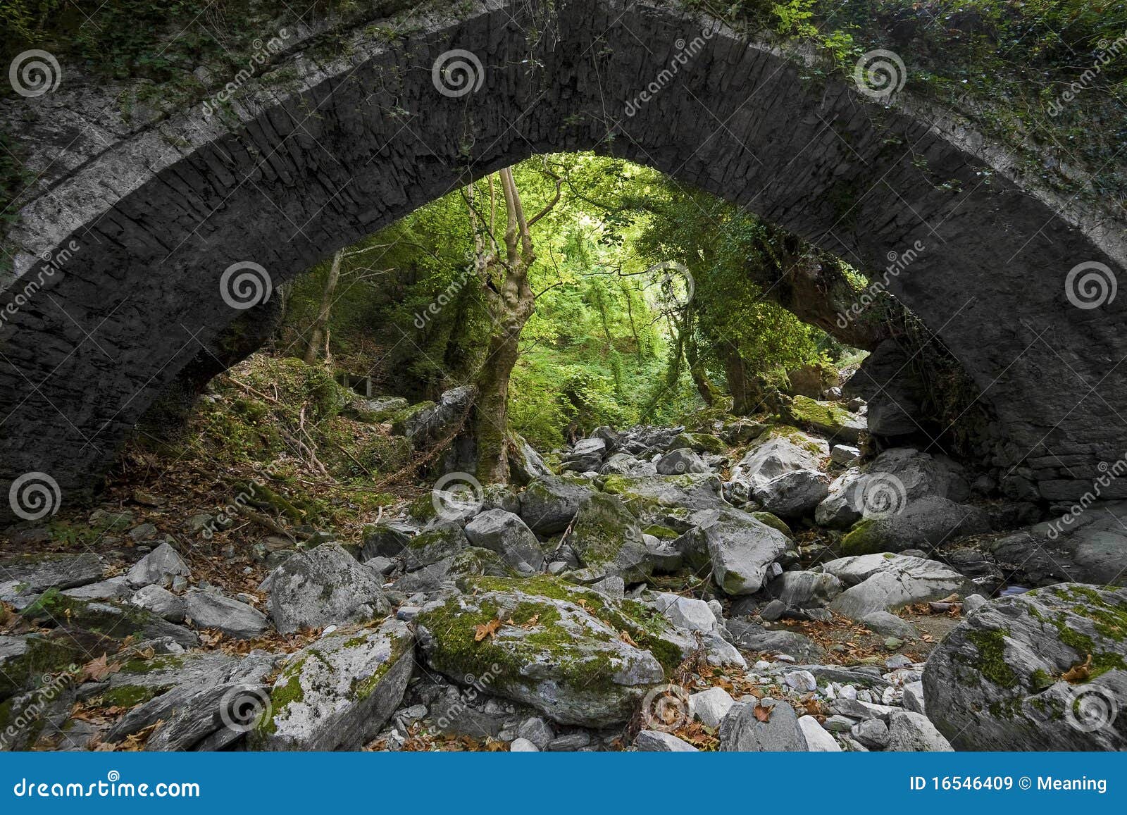 Old bridge stock image. Image of romantic, green, moss - 16546409