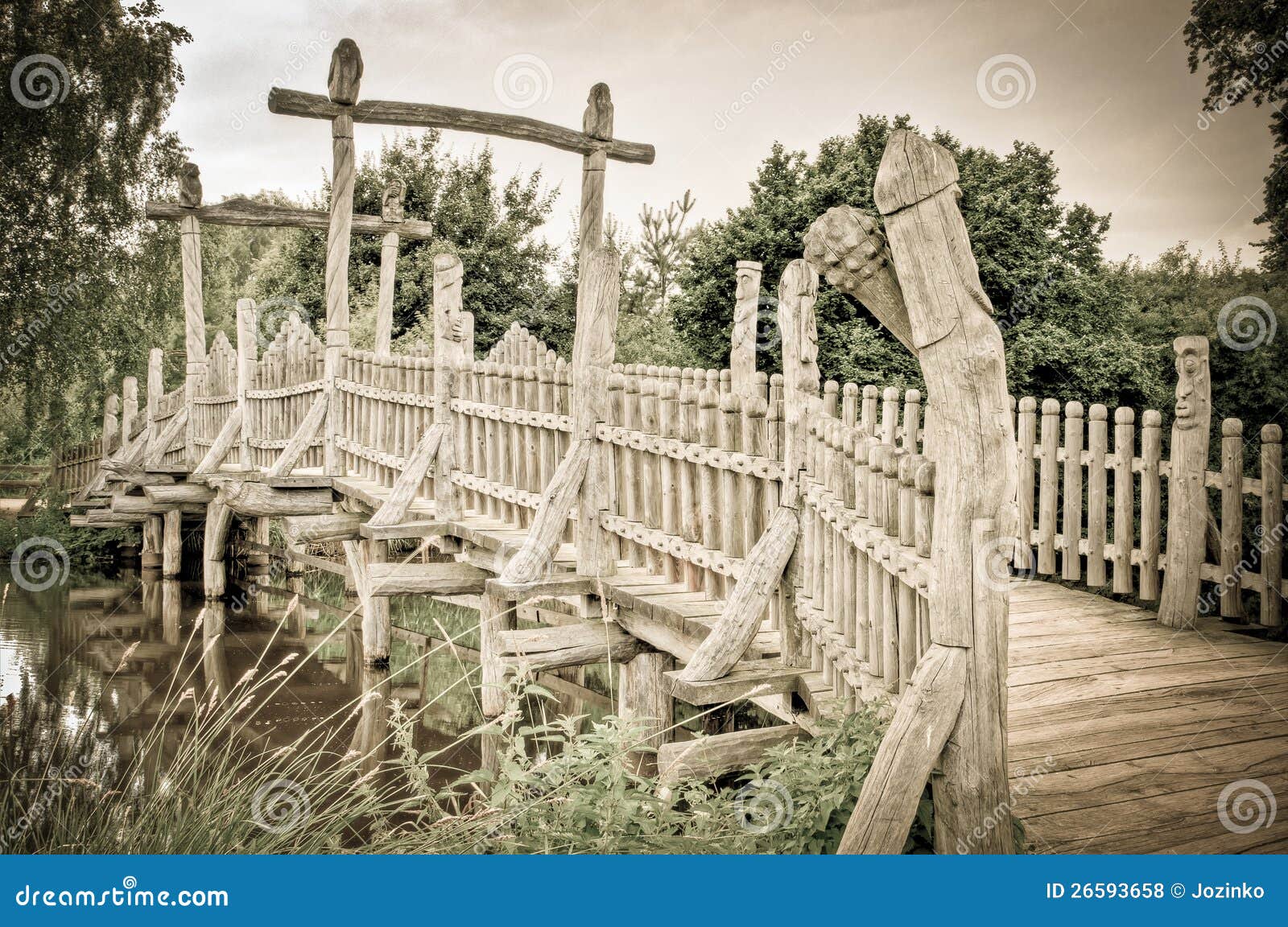 Old bridge stock photo. Image of nature, forest, wood - 26593658