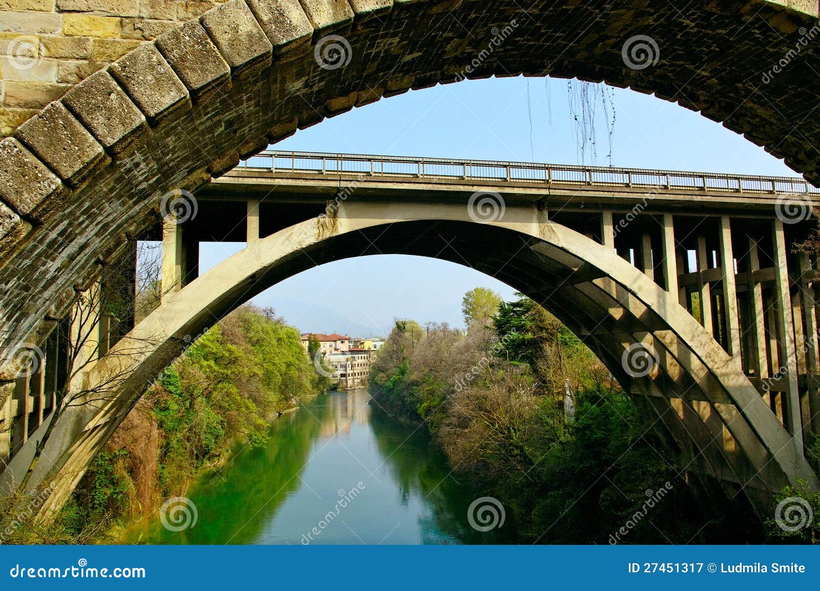Old bridge. stock image. Image of gothic, city, antique - 27451317