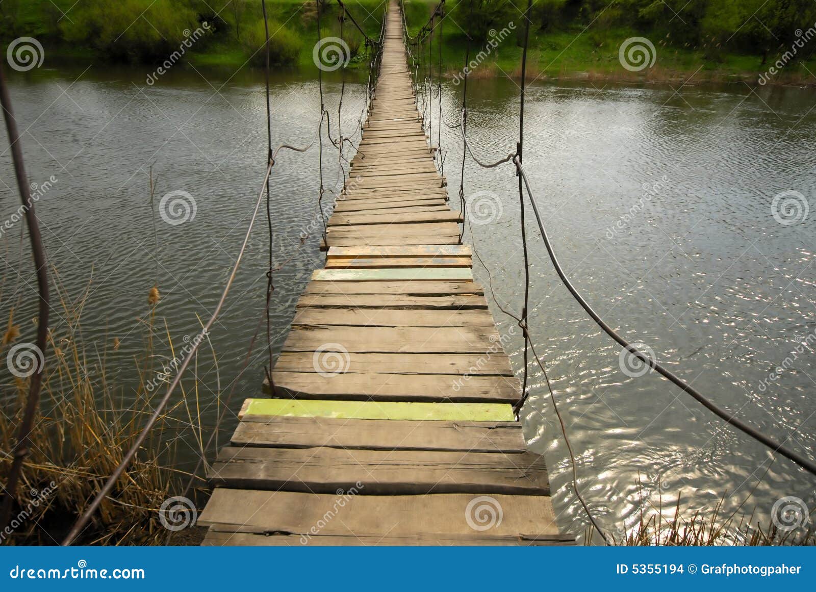 Old bridge stock photo. Image of tree, spring, green, rural - 5355194