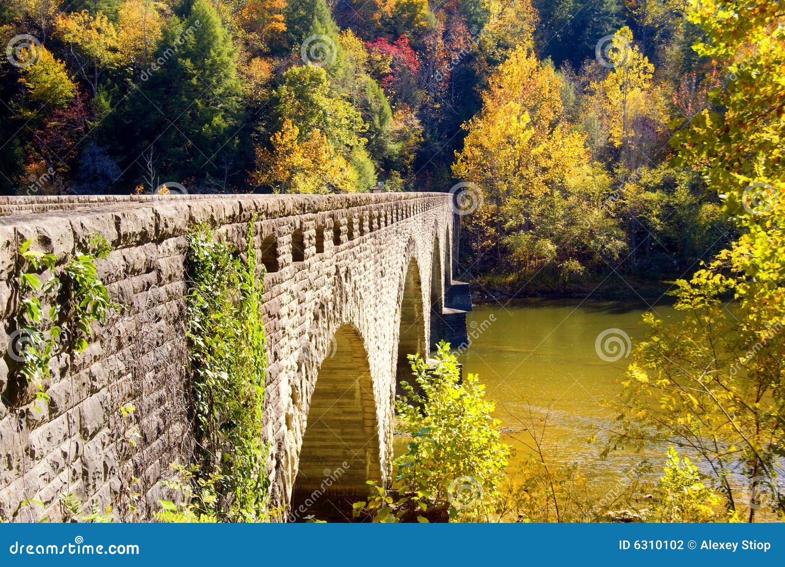 Old bridge stock photo. Image of perspective, trees, hill - 6310102