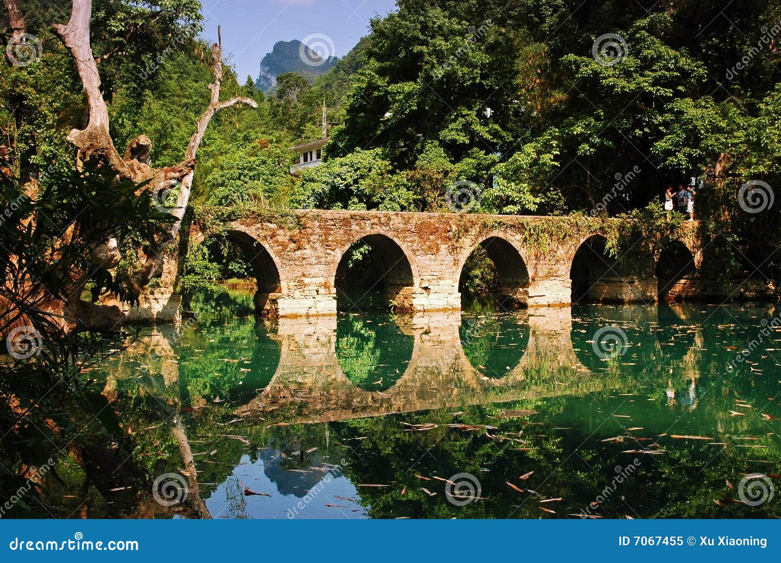 Old bridge stock image. Image of water, plateau, park - 7067455