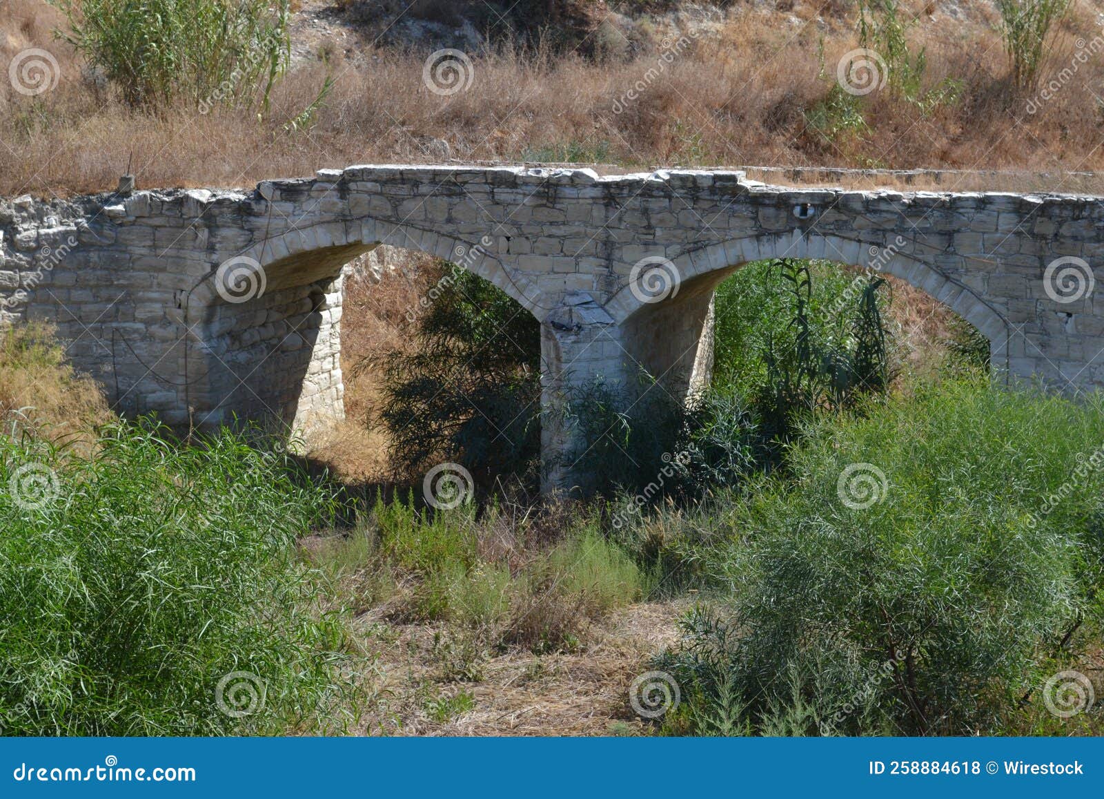 Old Bridge in Alethriko Cyprus Stock Photo - Image of trees, alethriko ...