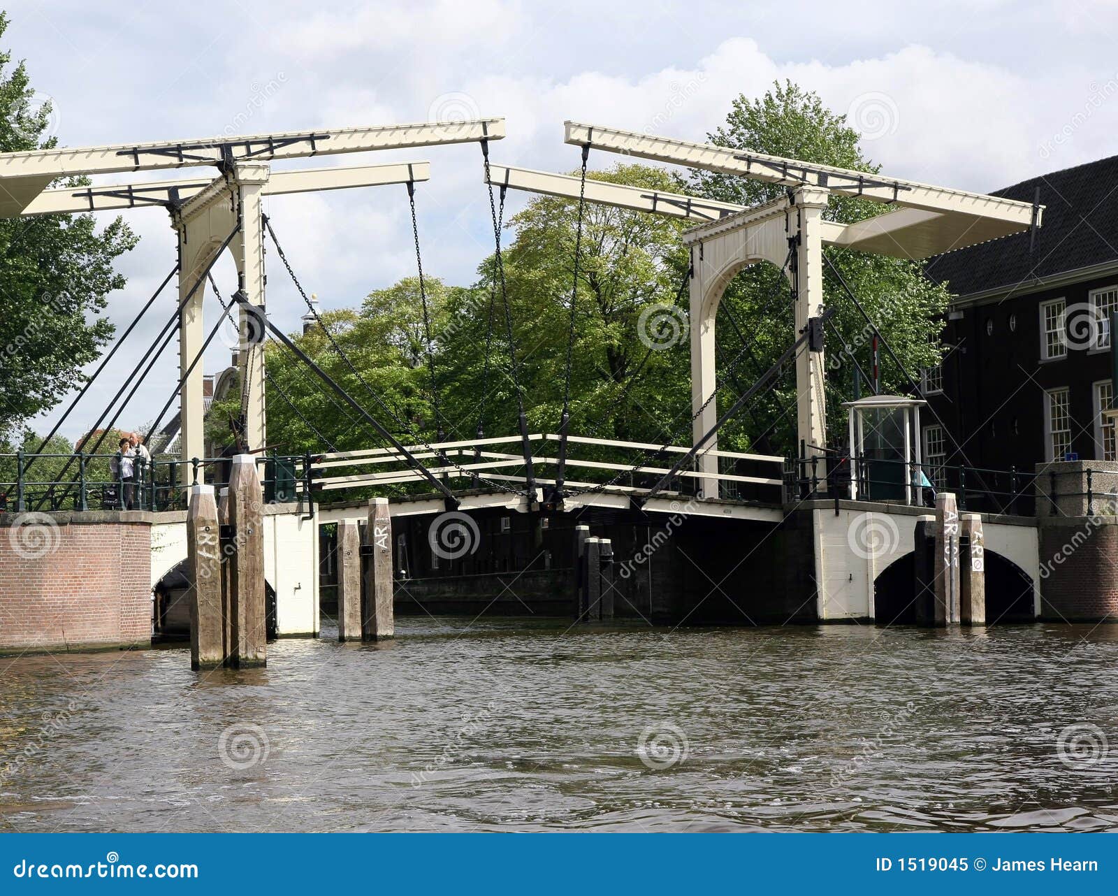 Old Bridge in Amsterdam stock image. Image of amsterdam - 1519045