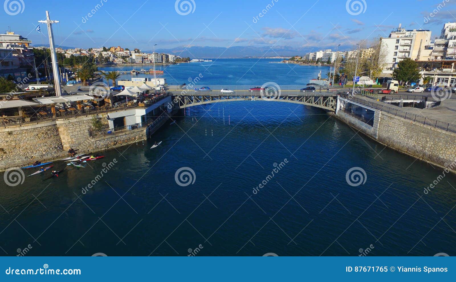 Old Bridge stock image. Image of chalkida, greece, bridge - 87671765