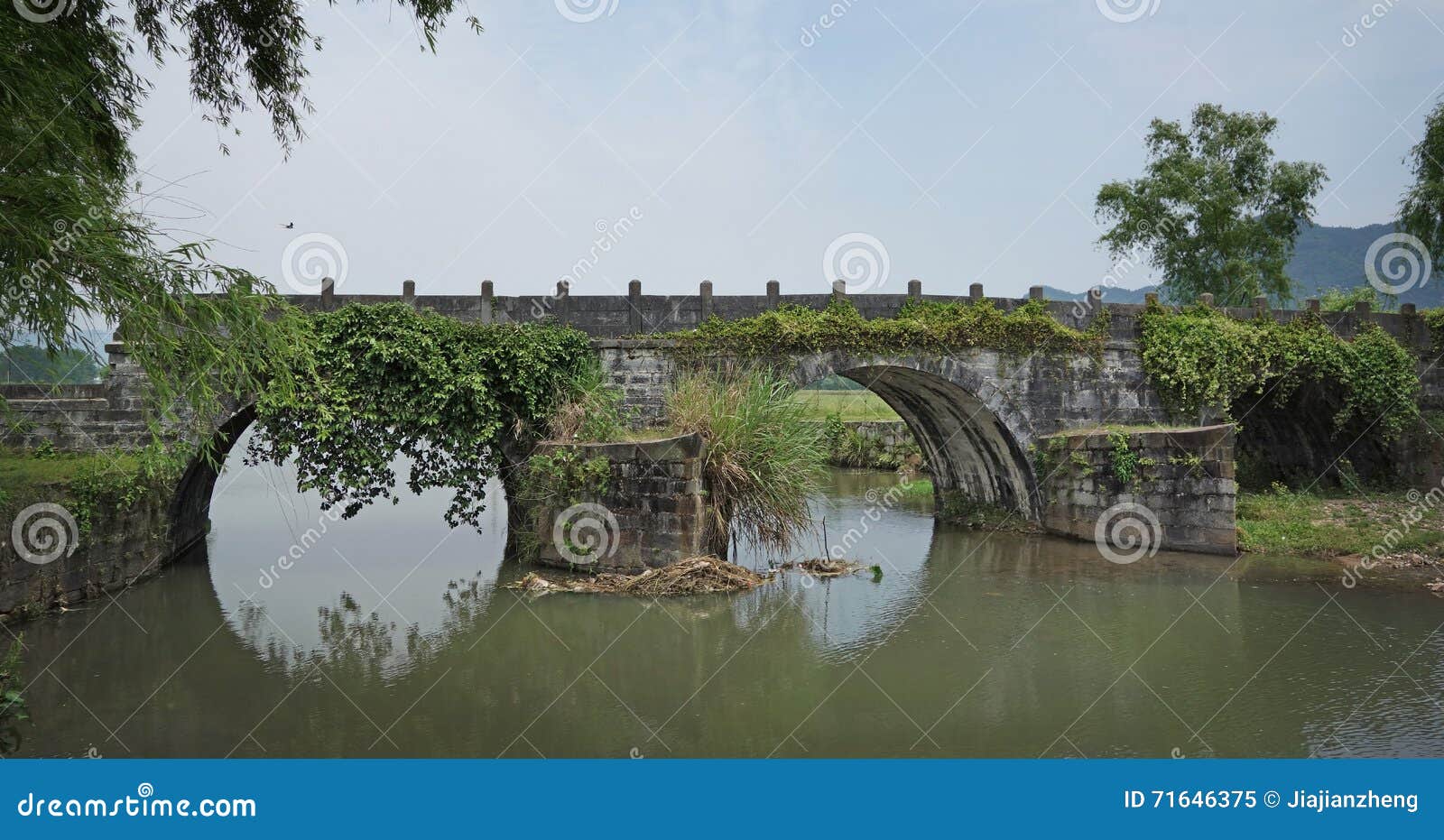 Old bridge stock image. Image of chinese, build, archaic - 71646375