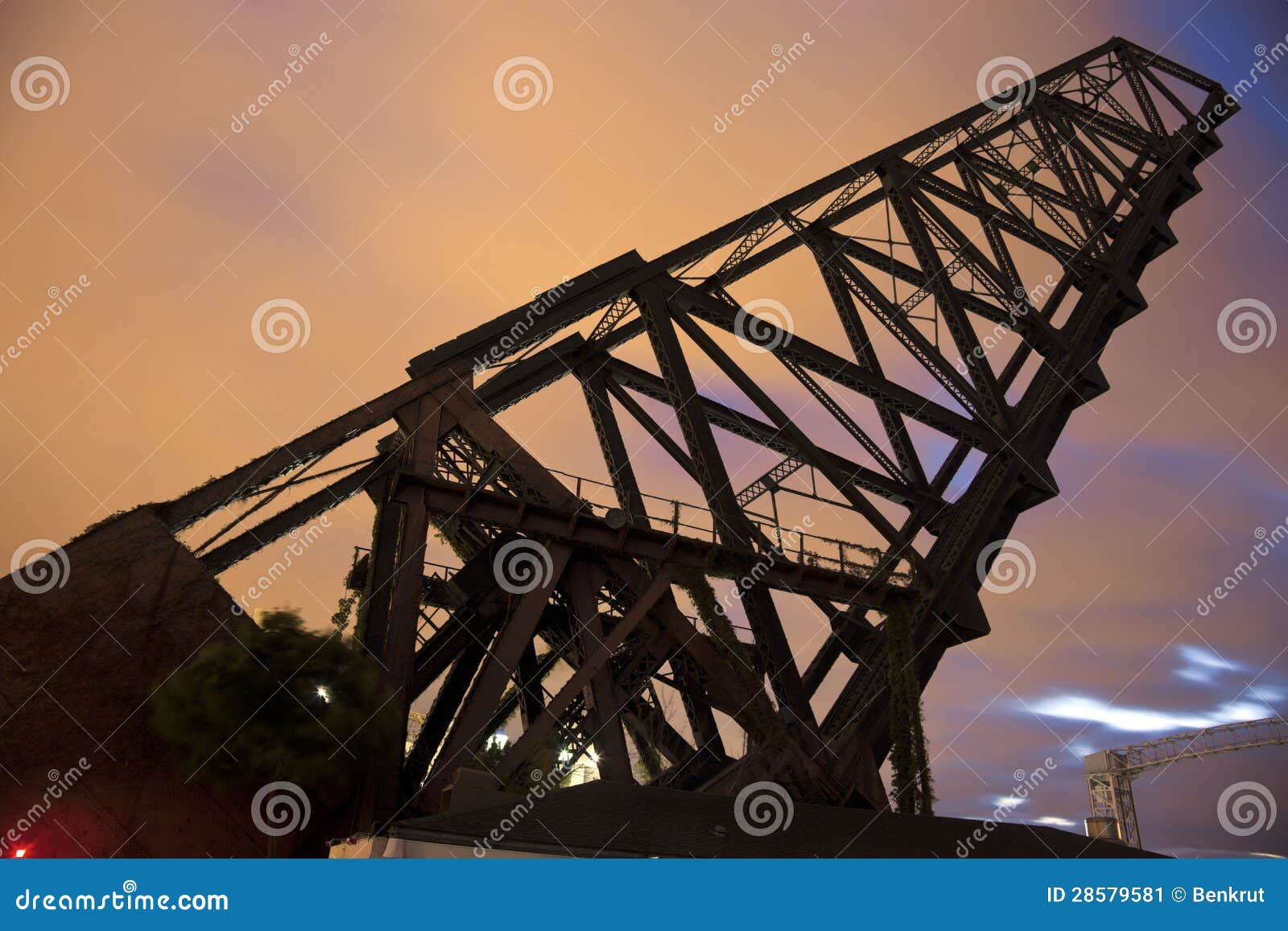 Old bridge in Cleveland stock image. Image of colorful - 28579581