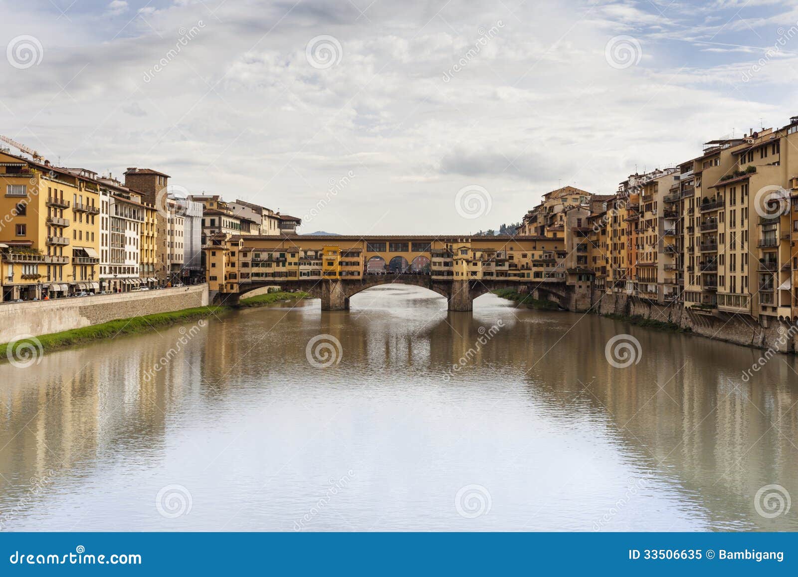 Old Bridge editorial image. Image of landmark, tuscany - 33506635