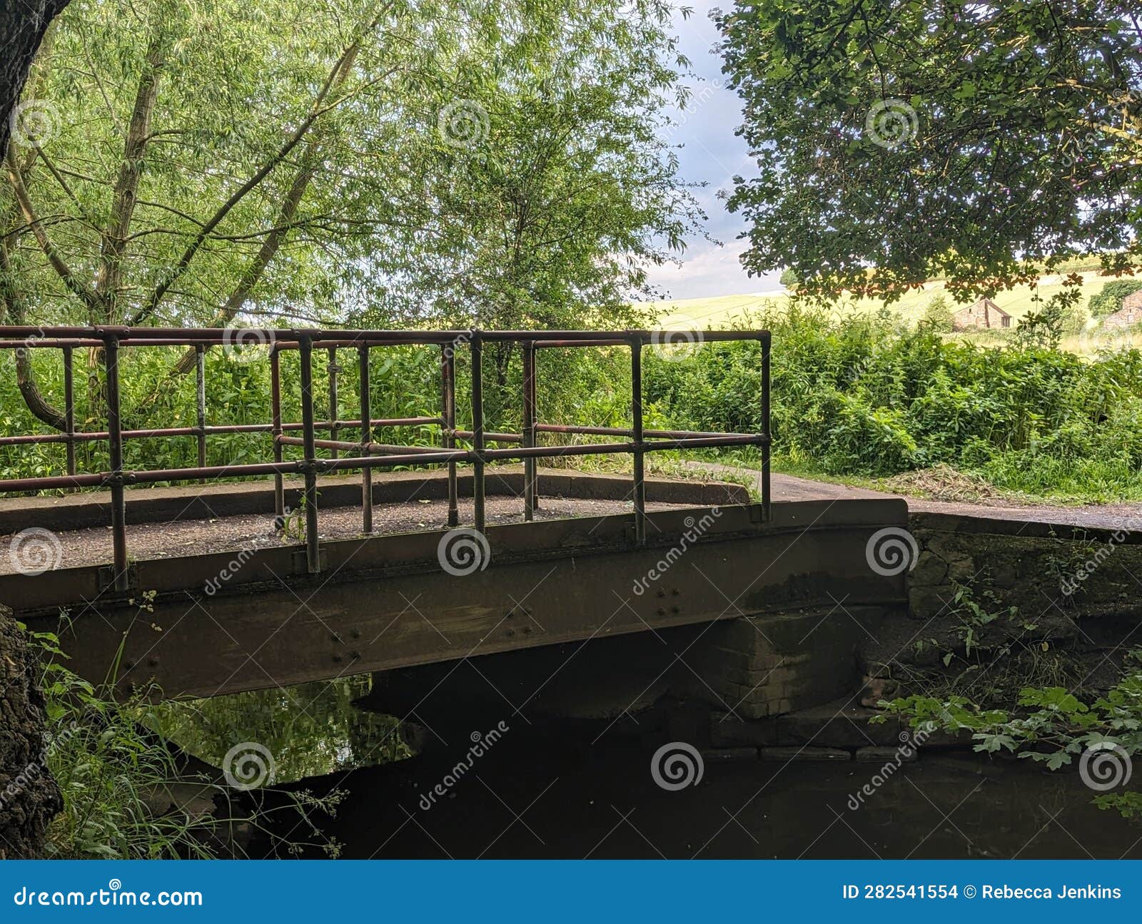 Old Bridge in the Forgotten Woodland Walk Stock Photo - Image of ...