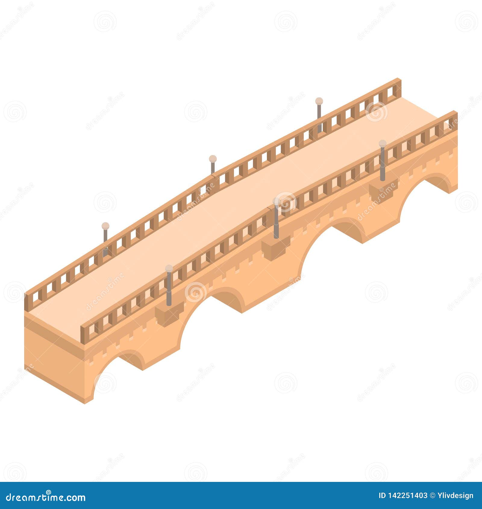 Old Bridge Icon, Isometric Style Stock Vector - Illustration of antique ... Old Bridge Icon, Isometric Style Stock Vector - Illustration of antique ...