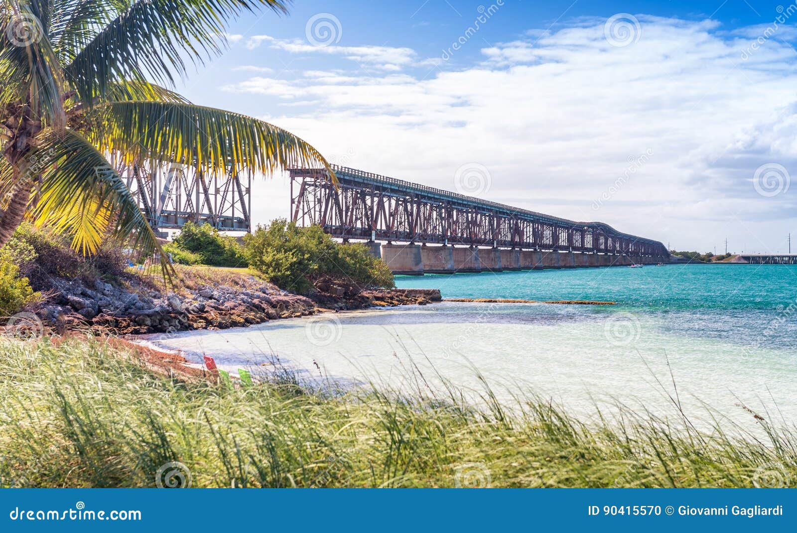 Old Bridge on Keys Islands, FL Stock Photo - Image of road, west: 90415570