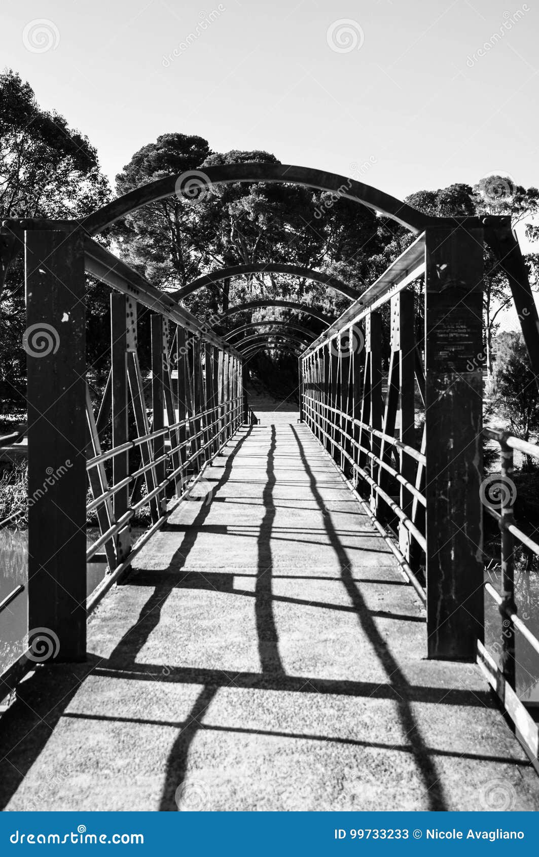 Old Bridge stock image. Image of glow, people, blue, bright - 99733233