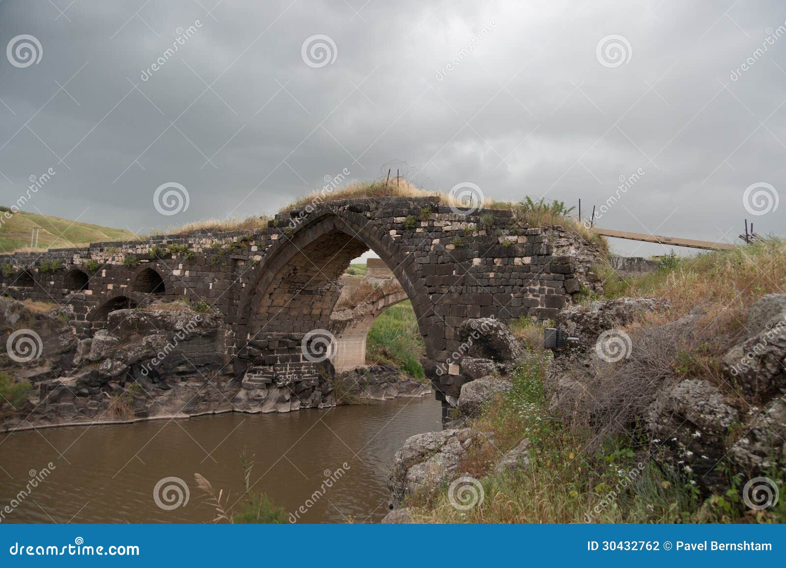 Old Bridge Over Jordan River Stock Photo - Image of river, israel: 30432762