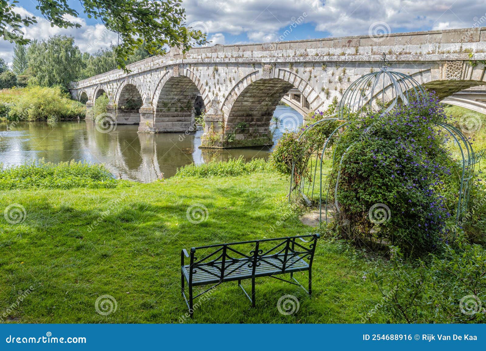 An Old Bridge Over a River in England Stock Photo - Image of travel ...