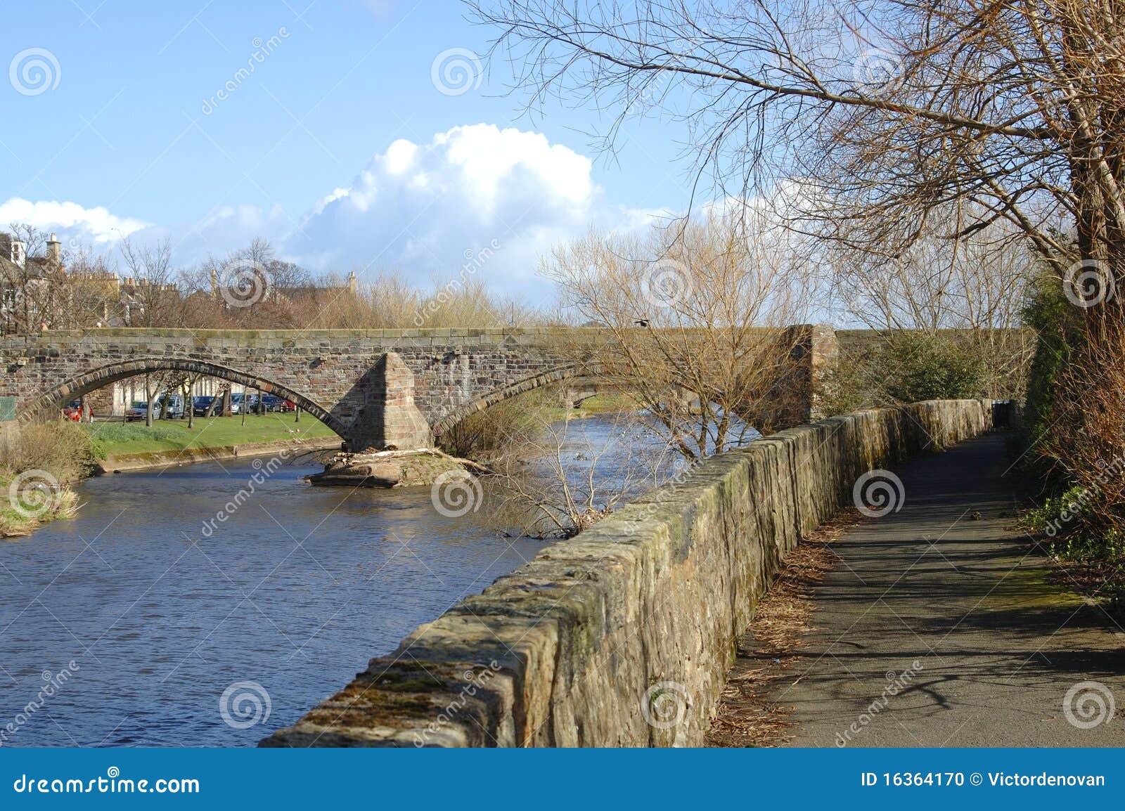 Old Bridge Over the River Esk in Musselburgh Stock Photo - Image of ...