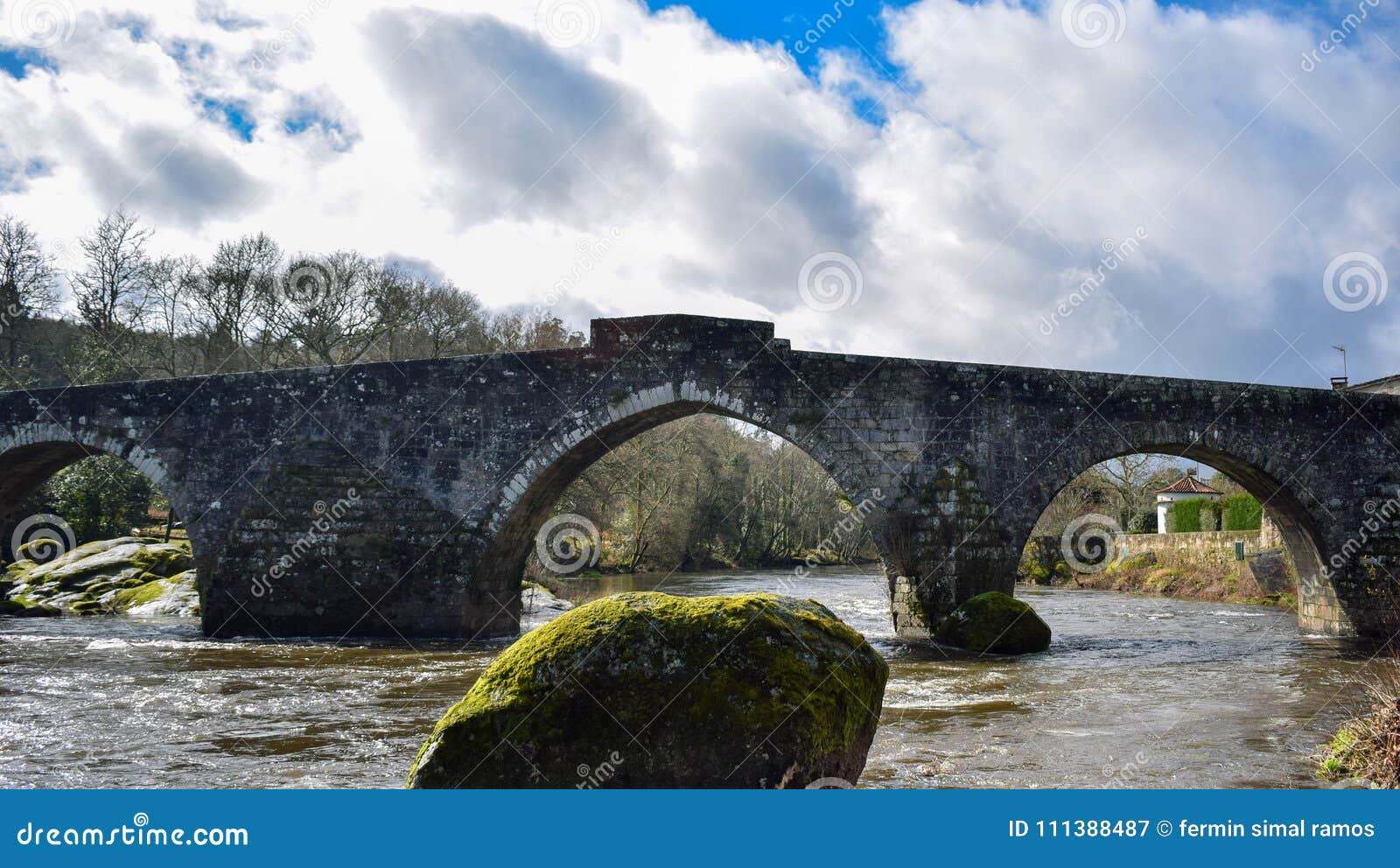 Old bridge over river stock image. Image of bridge, path - 111388487