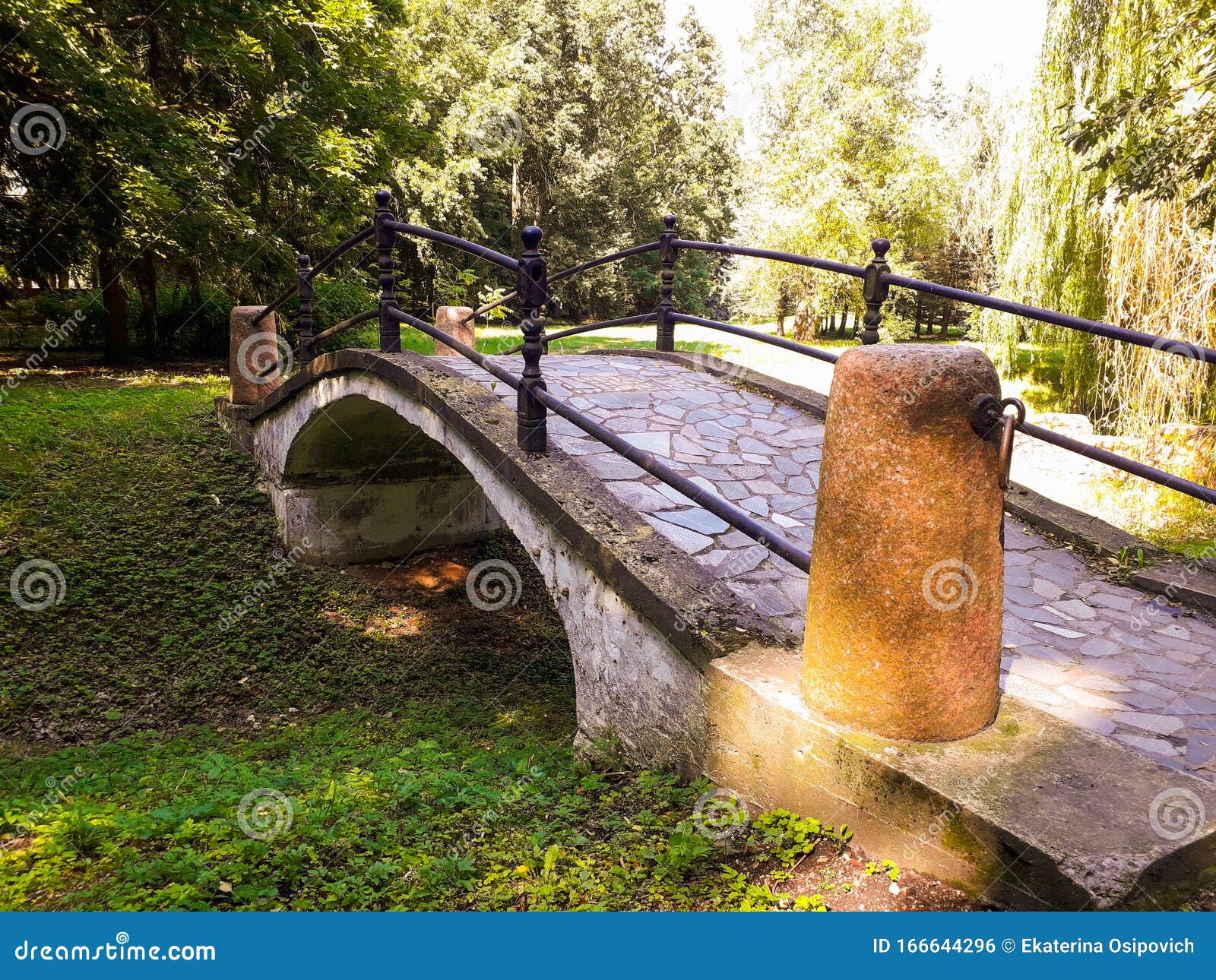 A Small Old Bridge in the Park. Stock Photo - Image of nature, belarus ...