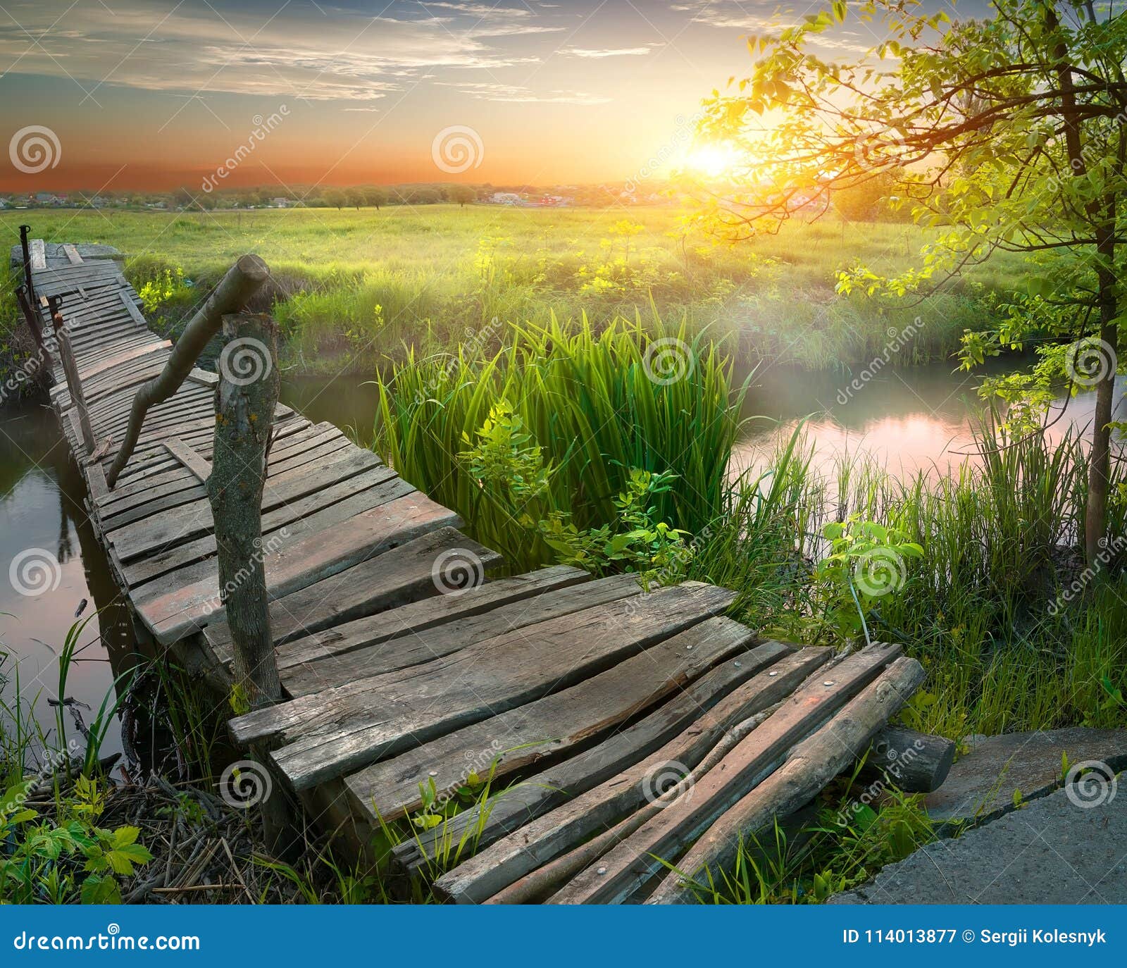 Old bridge through river stock image. Image of lake - 114013877