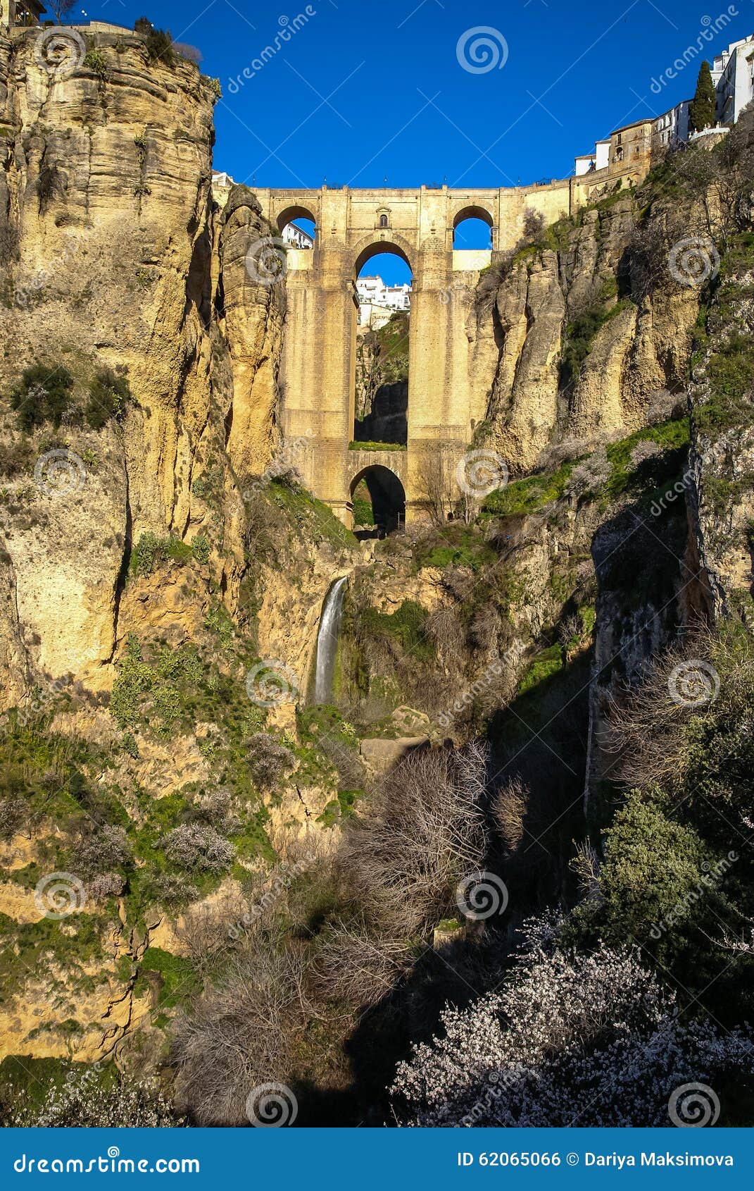 Old Bridge at Ronda, Andalusia, Spain Stock Photo - Image of mountain ...