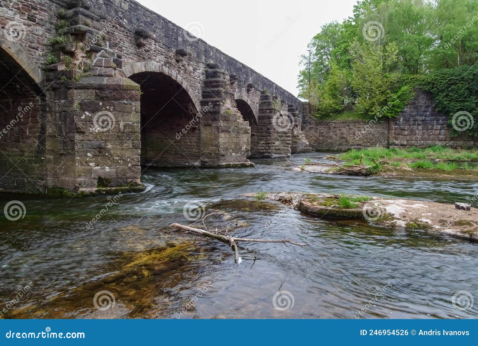 Old Bridge stock photo. Image of watercourse, rapid - 246954526