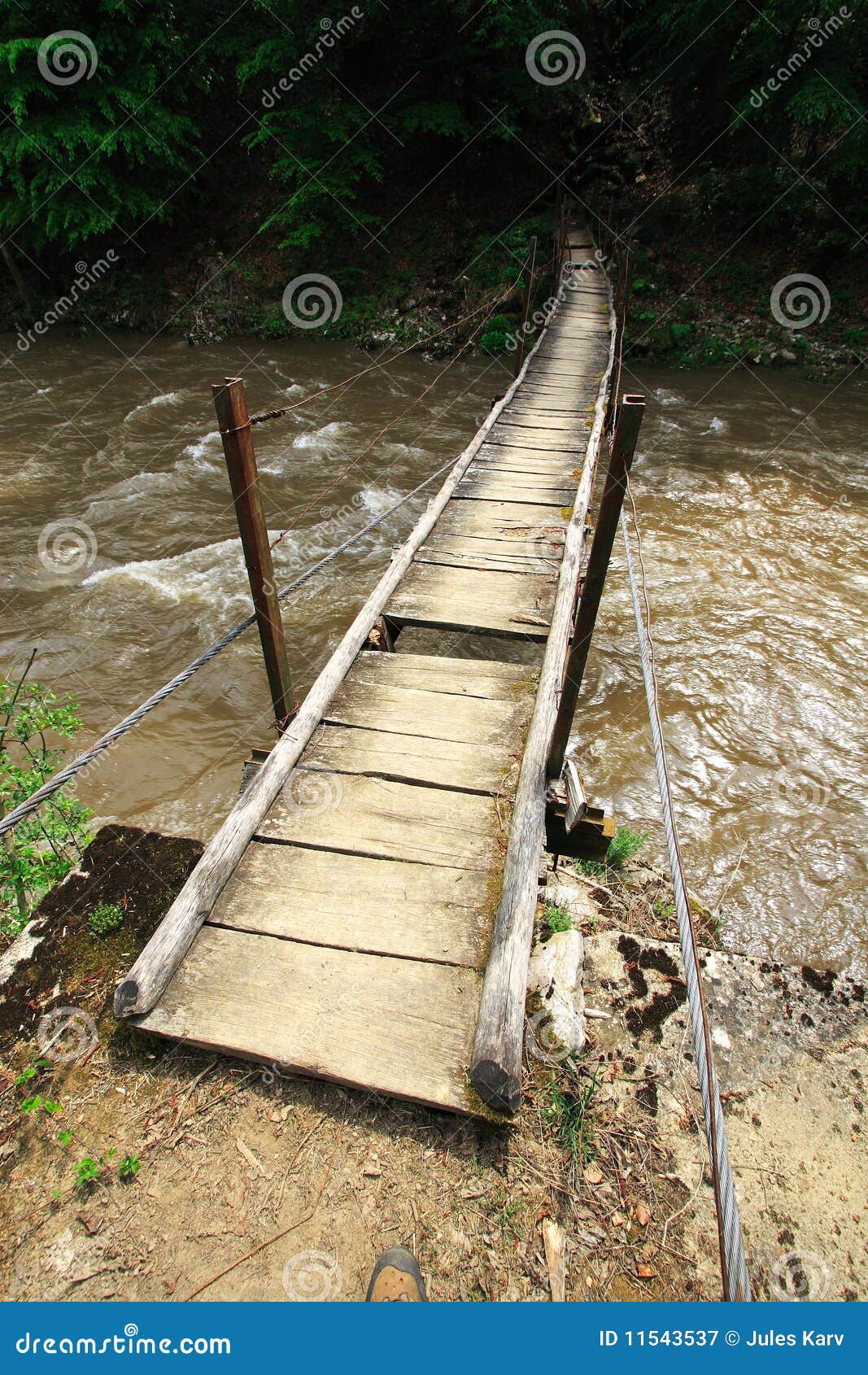 Old brigde stock image. Image of nature, wire, bridge - 11543537