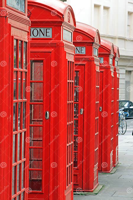 Old british phones stock image. Image of london, retro - 17360743