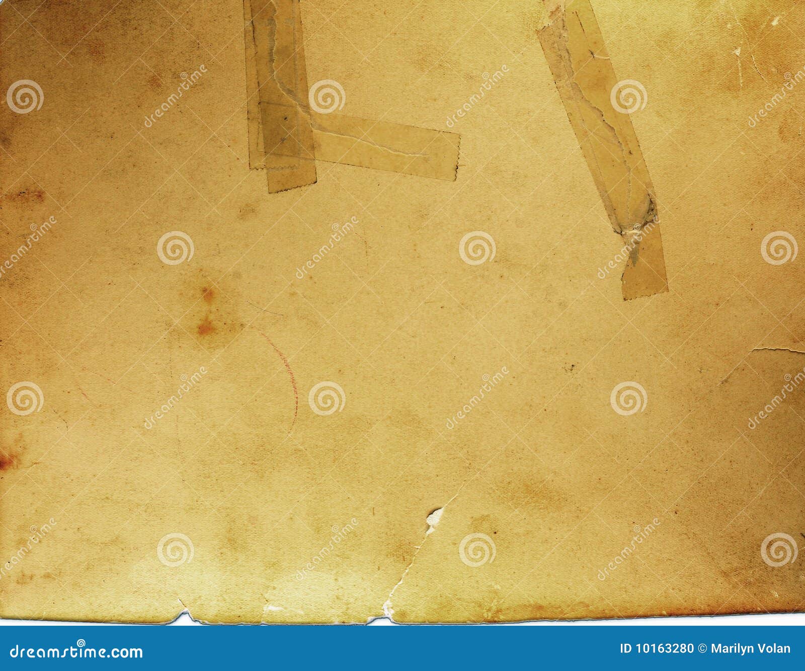 Old Brittle Paper With Tape Stock Photo | CartoonDealer.com #10163280