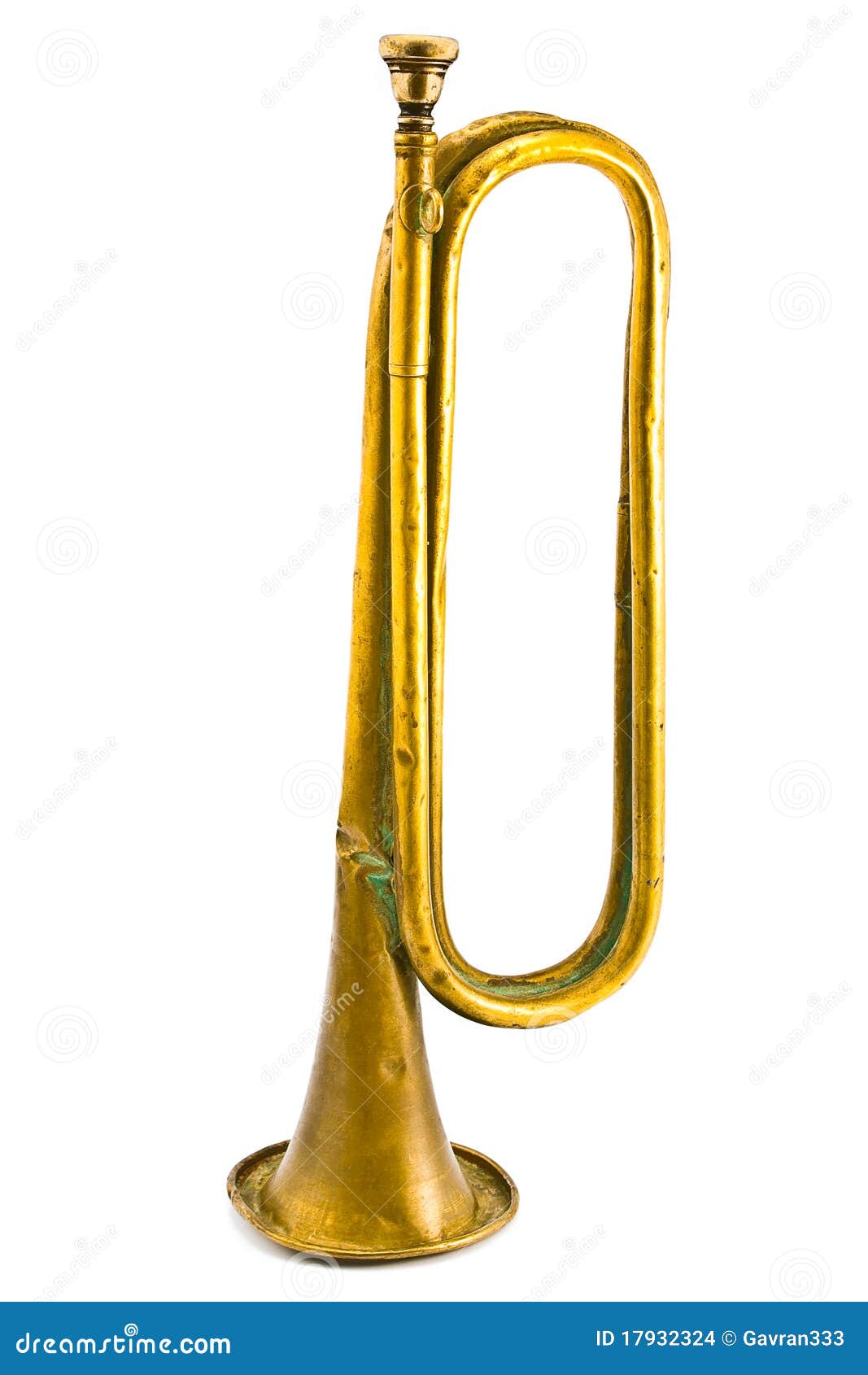 Old Broken Army Trumpet stock photo. Image of cavalry - 17932324