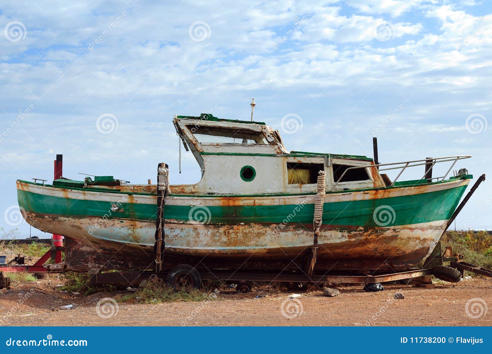 Old broken boat stock photo. Image of robinson, damage - 11738200