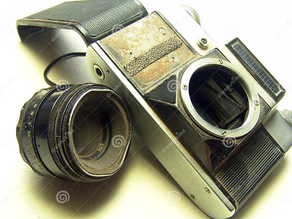 Old Broken Camera stock image. Image of video, visual - 32743231