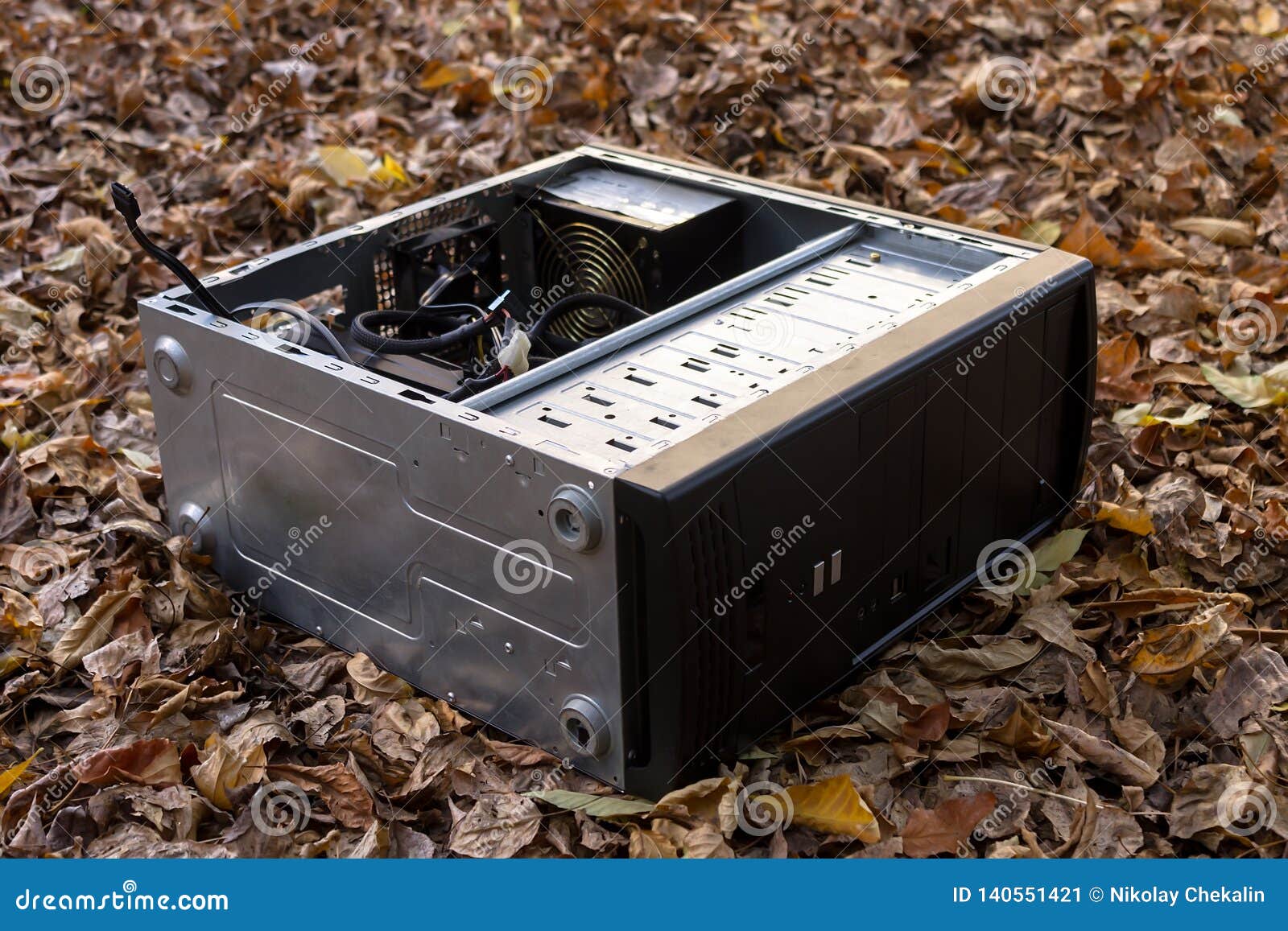 Old and Broken Computer Dumped in a Landfill Stock Image - Image of ...