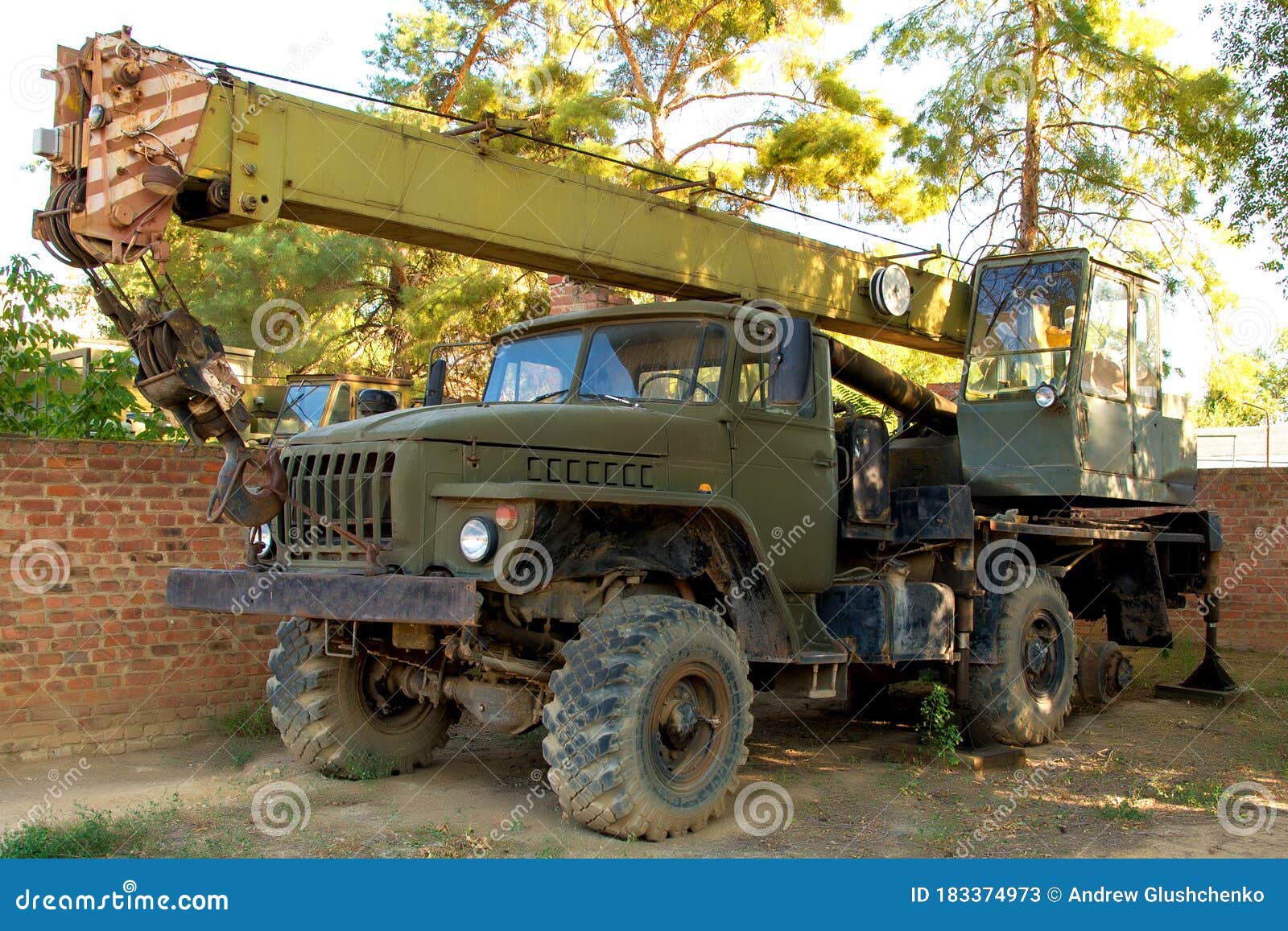Old Broken Crane is in the Parking Lot Editorial Stock Photo - Image of ...
