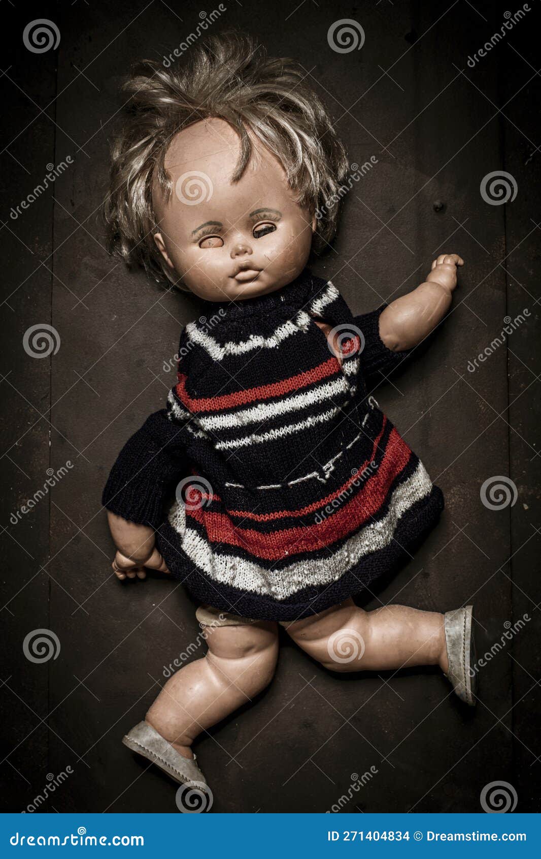 Broken Doll Parts On Black Background Stock Image | CartoonDealer.com ...