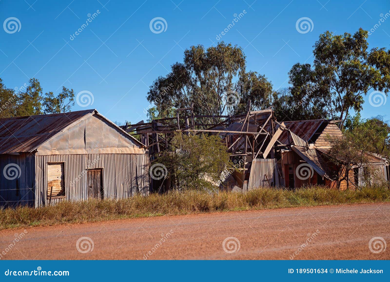Derelict Buildings in the Australian Outback Stock Photo - Image of ...