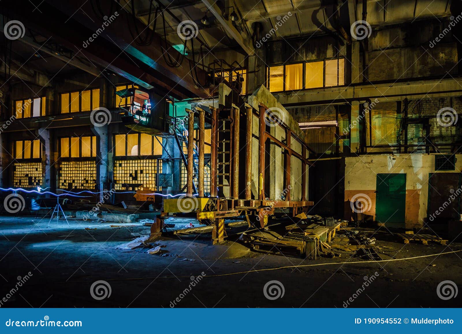 Abandoned Factory Night