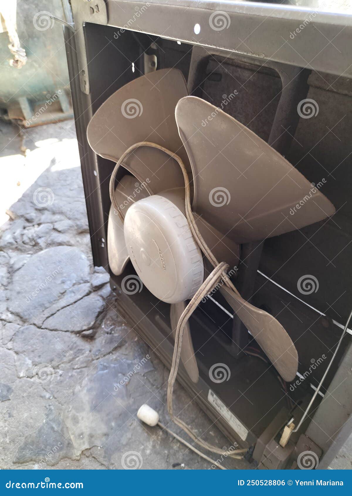 Broken fan stock photo. Image of furniture, table, black - 250528806